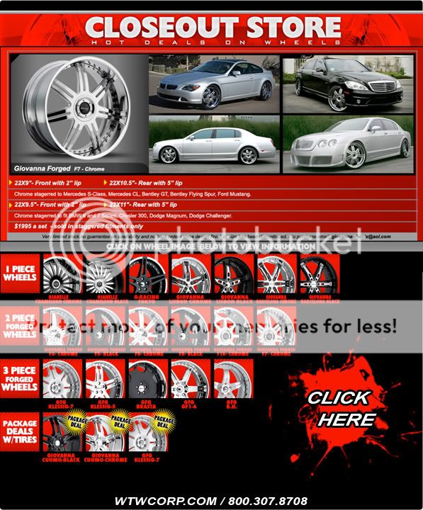 WTW Closeout store: Hot deals on wheels! | Luxury4Play.com